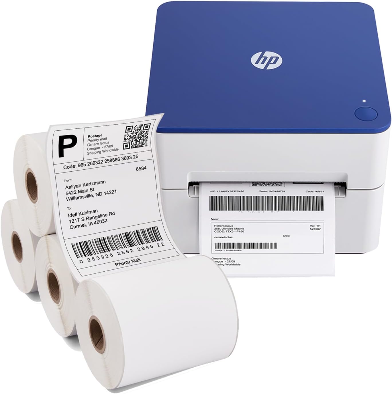 Amazon.com : HP Shipping Label Printer 4x6 Commercial Grade Direct ...