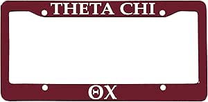 Amazon.com: Rage Paints Officially Licensed Theta Chi License Plate ...
