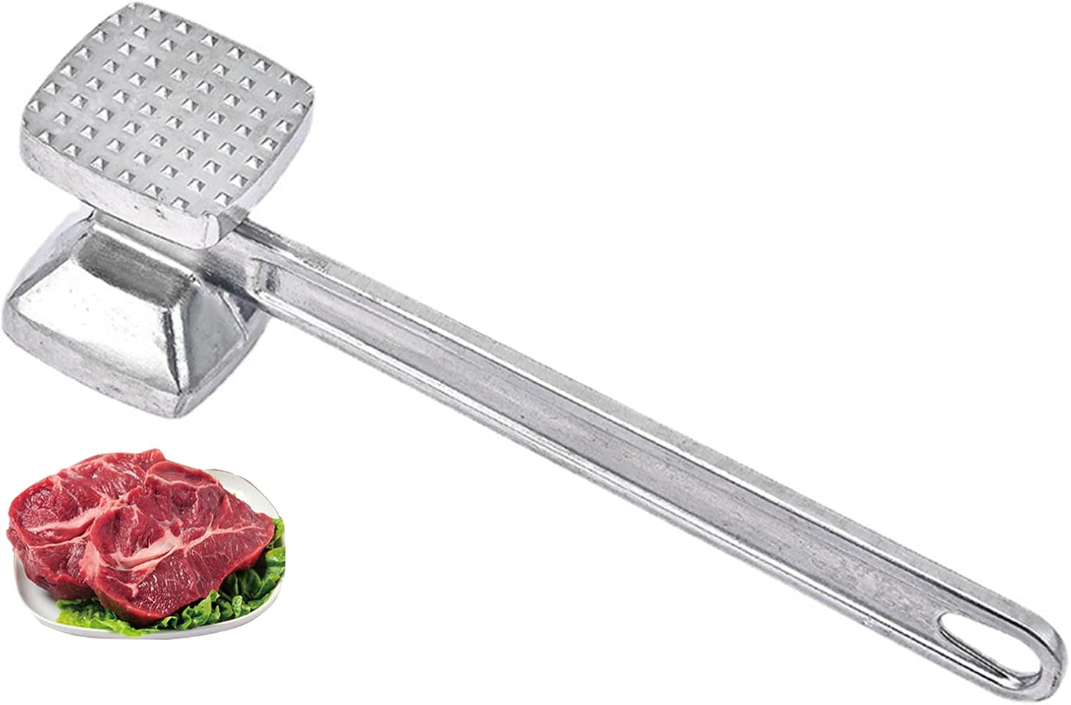 Amazon.com: Meat Tenderizer, Dual-side Meat Mallet for Kitchen ...