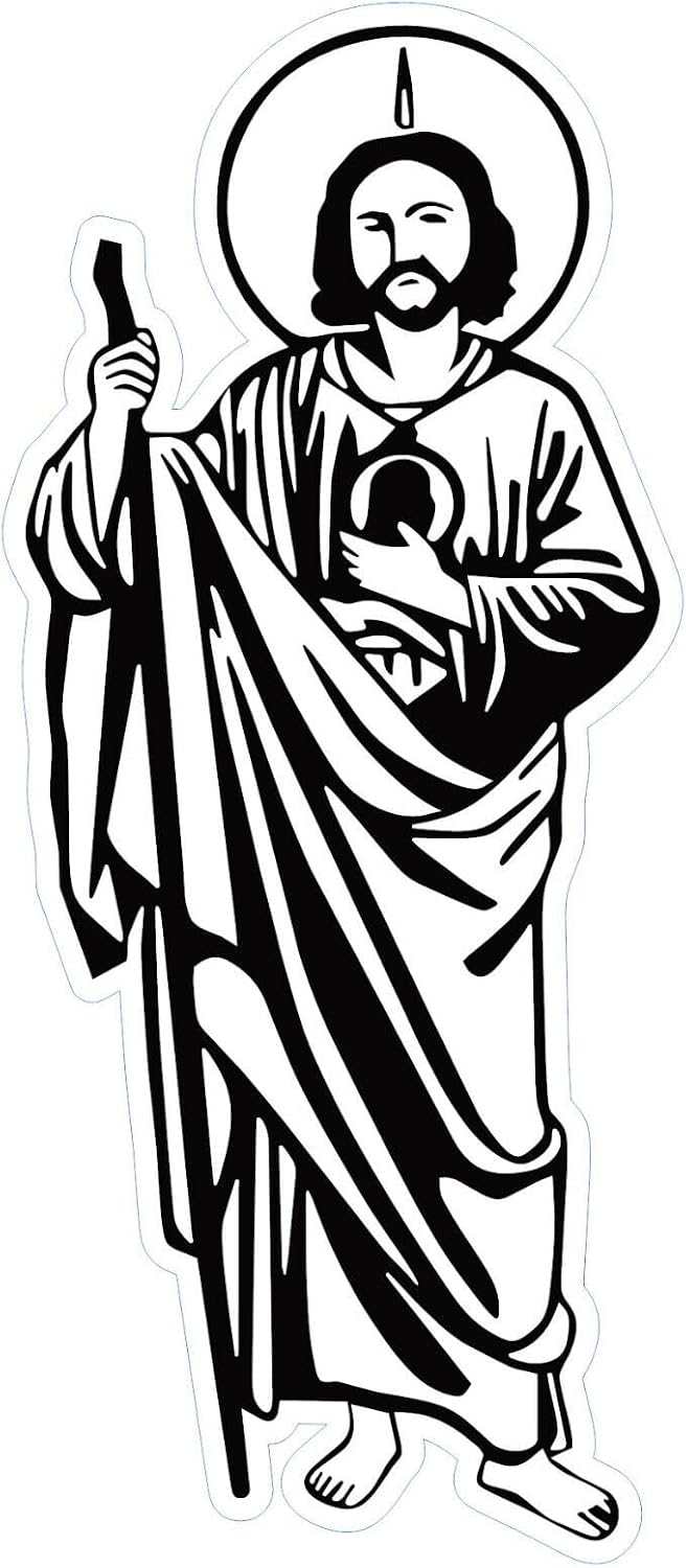 Amazon.com - San Judas Saint Santo Religion Vinyl Sticker for Car Truck ...