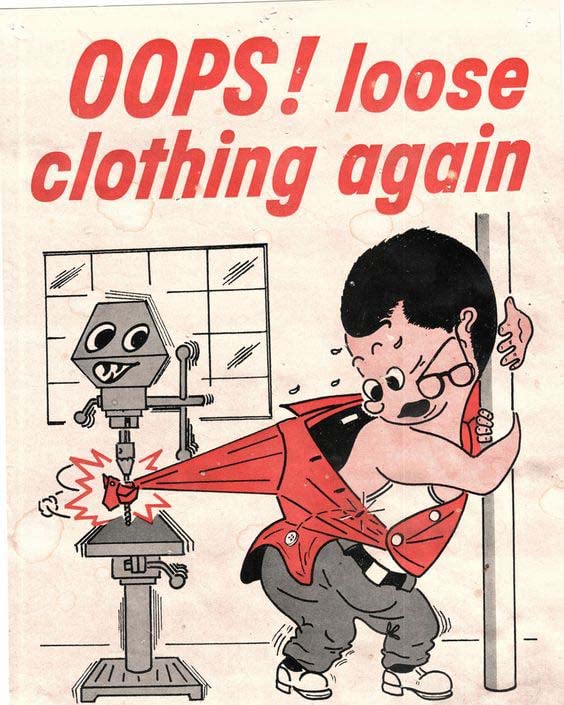 OOPS! Loose Clothing Again Sign Board, Waterproof Sticker Fixed on Foam ...