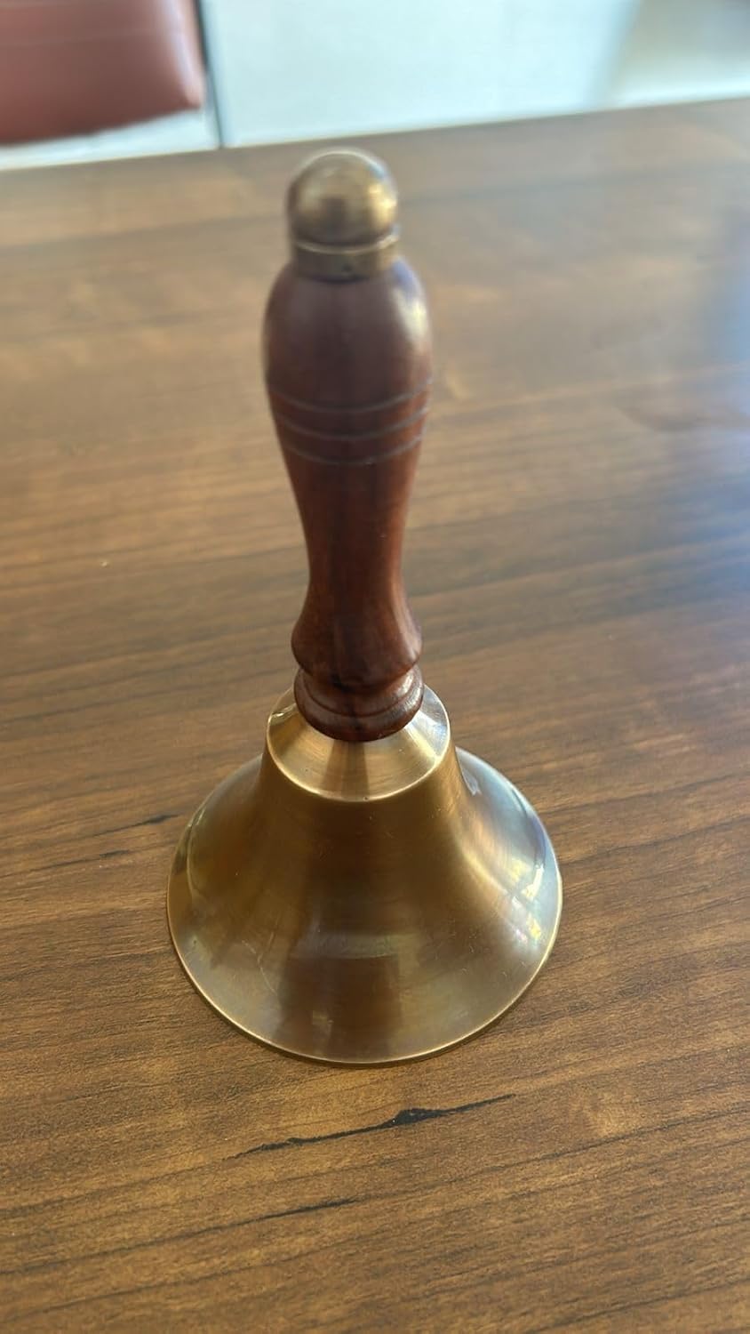Amazon.com: Solid Brass Super Loud Hand Call Bell : Office Products