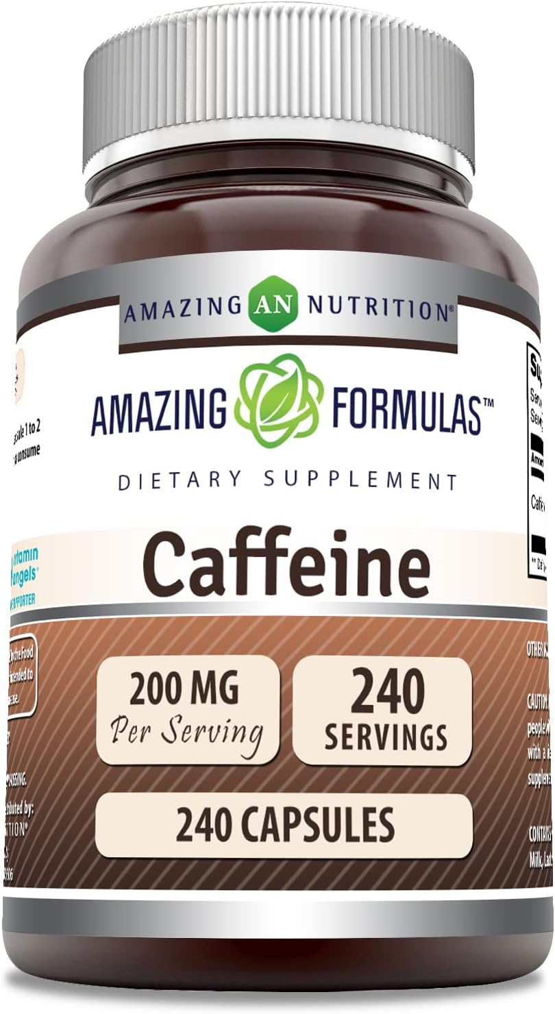 Amazon.com: Nutricost Caffeine Pills, 200mg Per Serving (500 Caps ...
