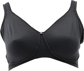 Breezies Diamond Jacquard Wirefree Support Bra A451587 at Amazon Women ...