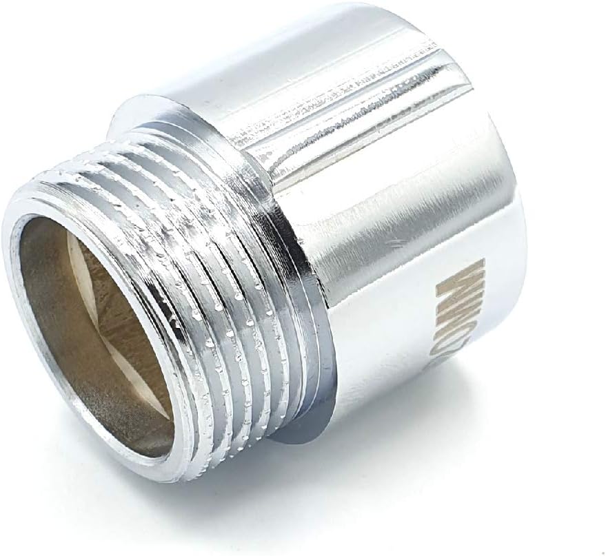 3/4" BSP (22mm) Pipe Thread Extension Female x Male Chrome Brass - 20mm ...