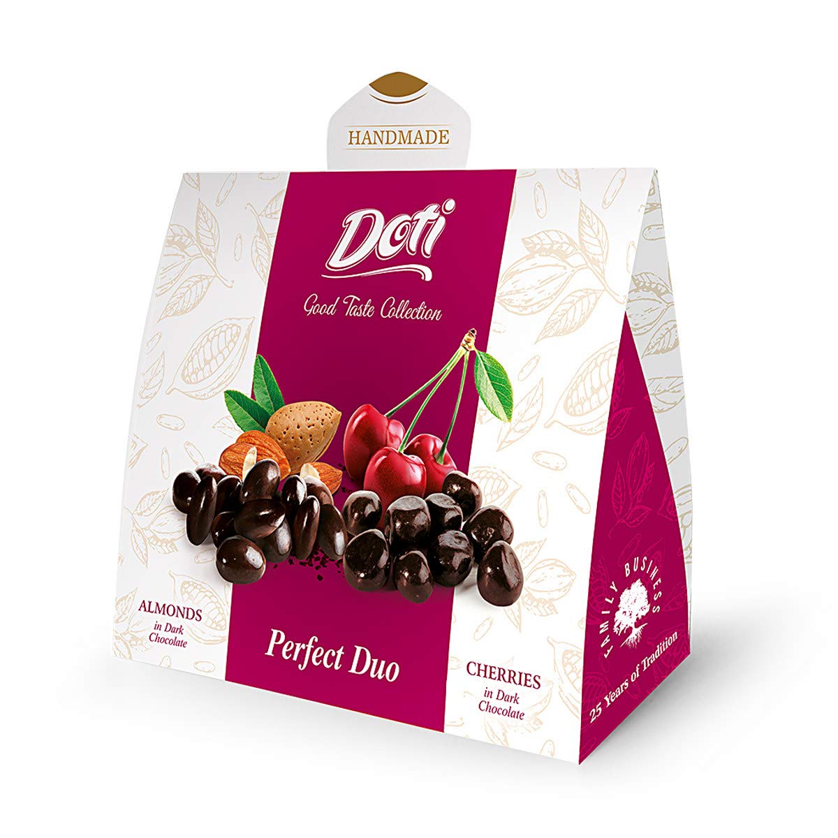 Buy Doti Duo Dark Chocolate Almonds & Dark Chocolate Cherries, 4.2 Oz ...