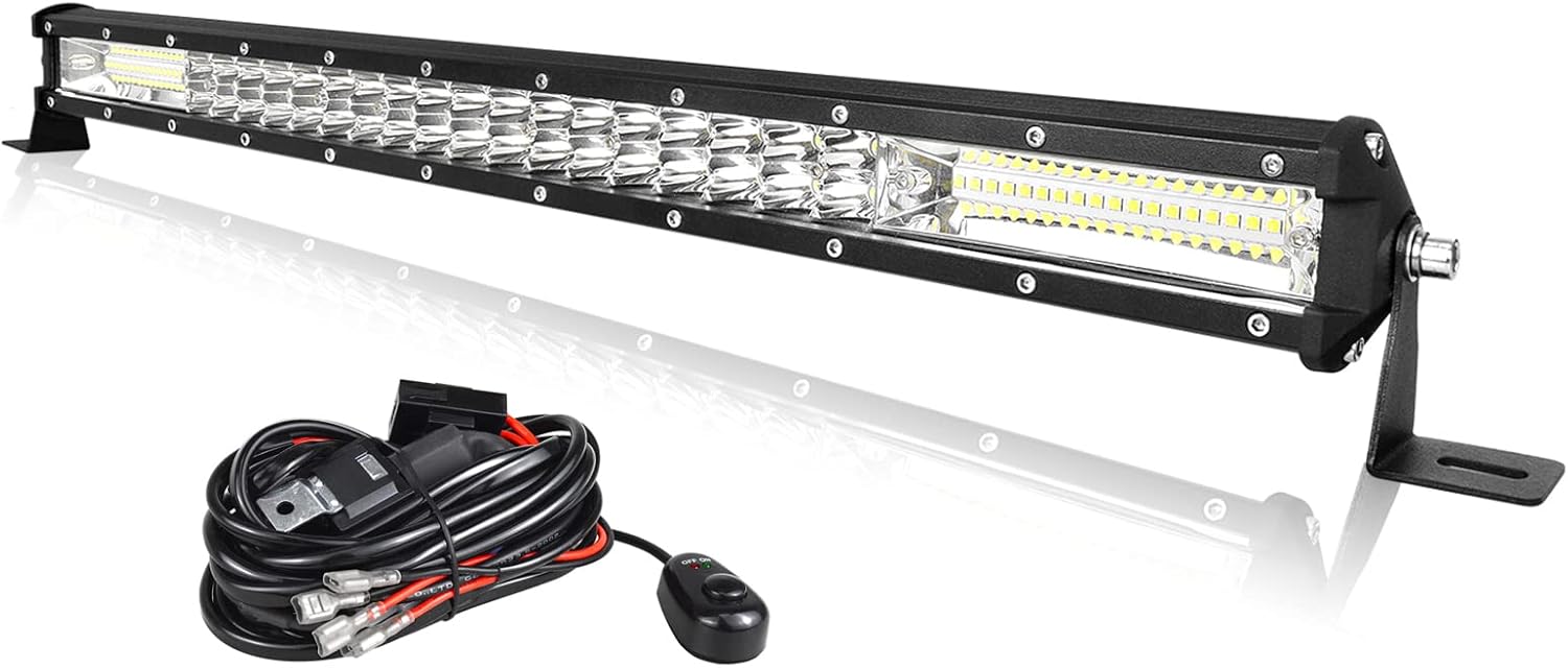 Amazon.com: AUXTINGS LED Light Bar 24 inch Single Row 72W Slim LED Pods ...