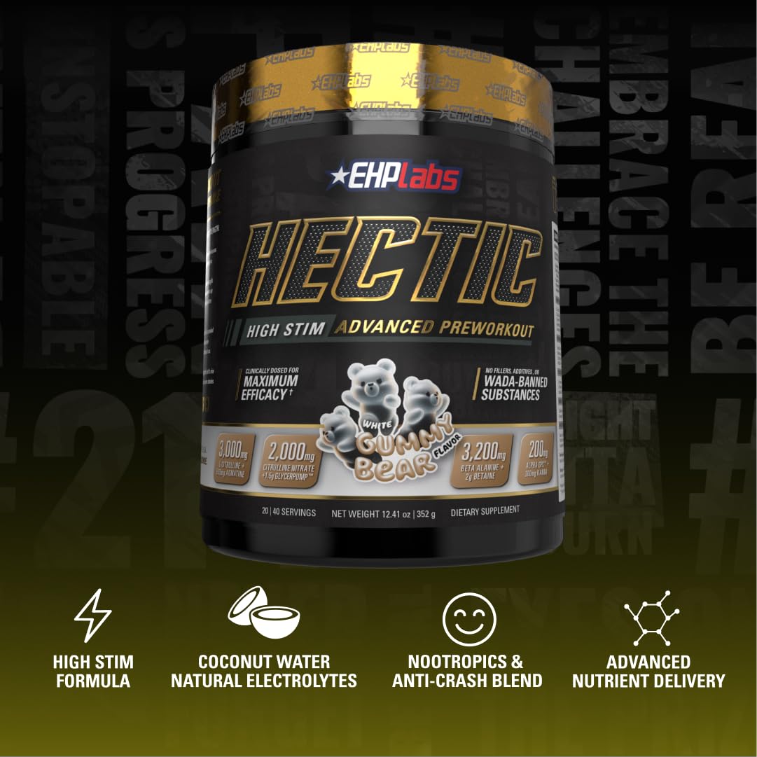 Snapklik.com : EHP Labs Hectic PreWorkout - High Stim Advanced Pre ...