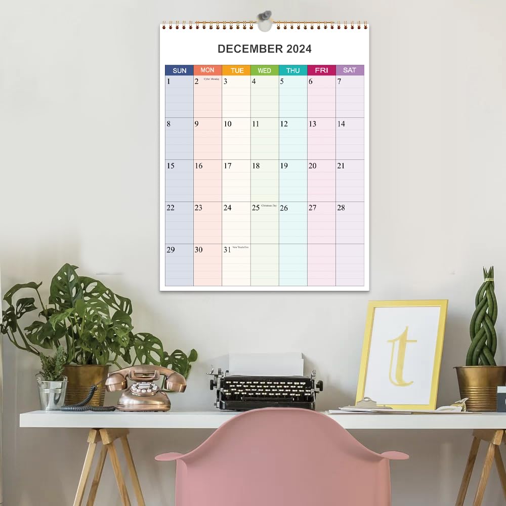 Snapklik.com : 2024 Calendar - Wall Calendar 2024 Monthly Planner From ...