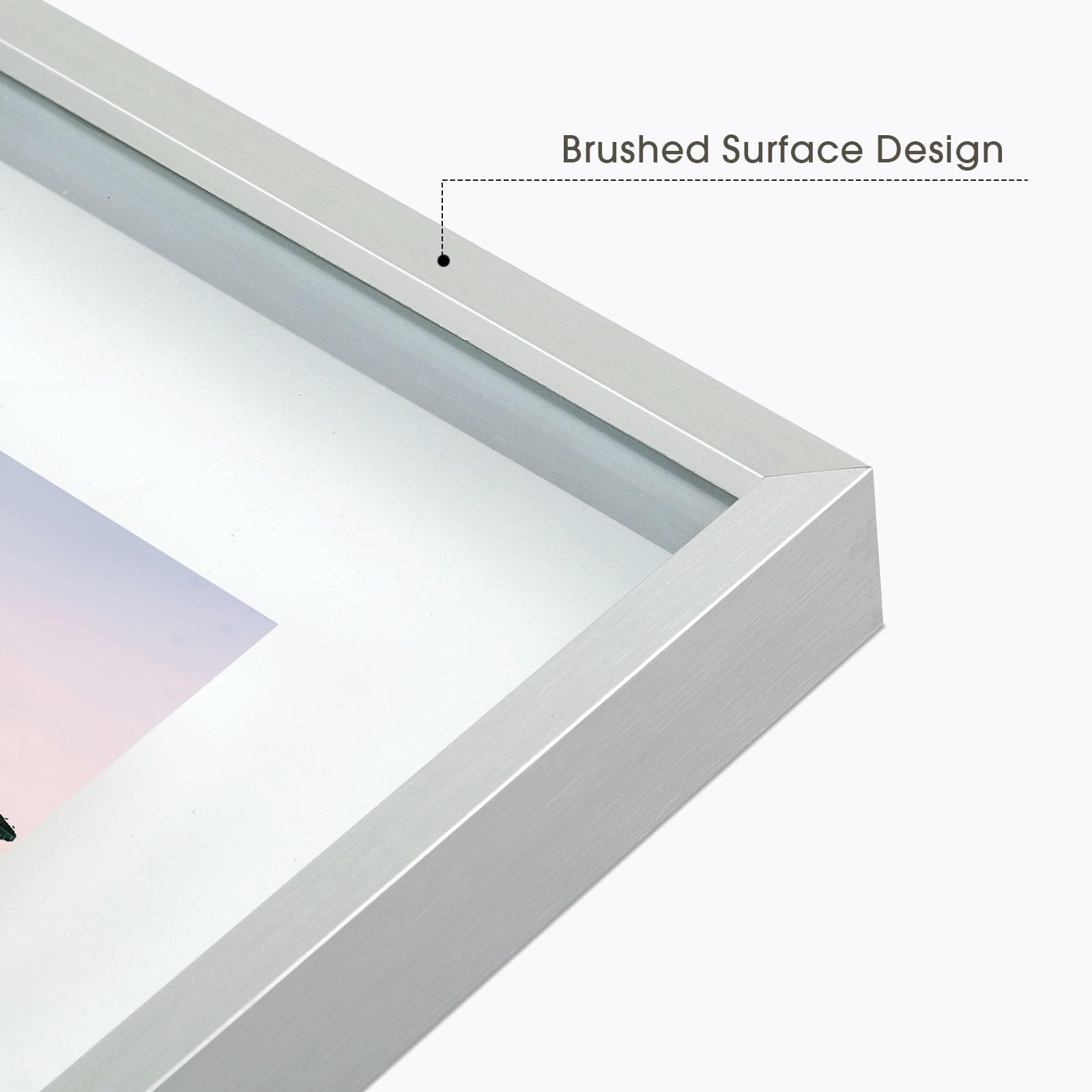 Snapklik.com : 16x20 Floating Frame, Silver Aluminum Picture Frame ...