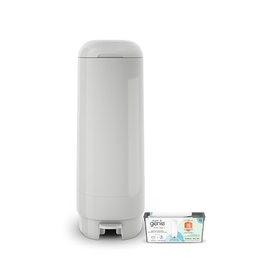 Amazon.com: Diaper Genie Signature Pail (Grey) Includes 1 Easy Roll ...