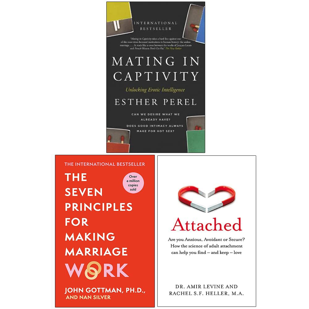 Mating in Captivity, The Seven Principles For Making Marriage Work, Attached 3 Books Collection ...