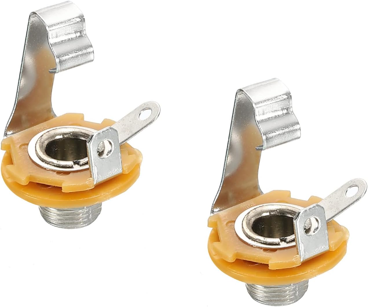 Amazon.com: MECCANIXITY Guitar Input Jack 1/4" Stereo Jack Mono Panel ...
