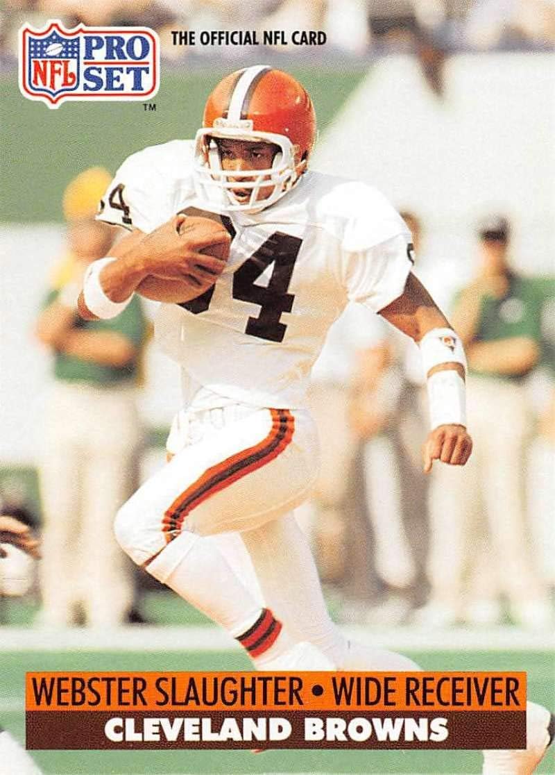 Amazon.com: 1991 Pro Set Football #125a Webster Slaughter Cleveland ...