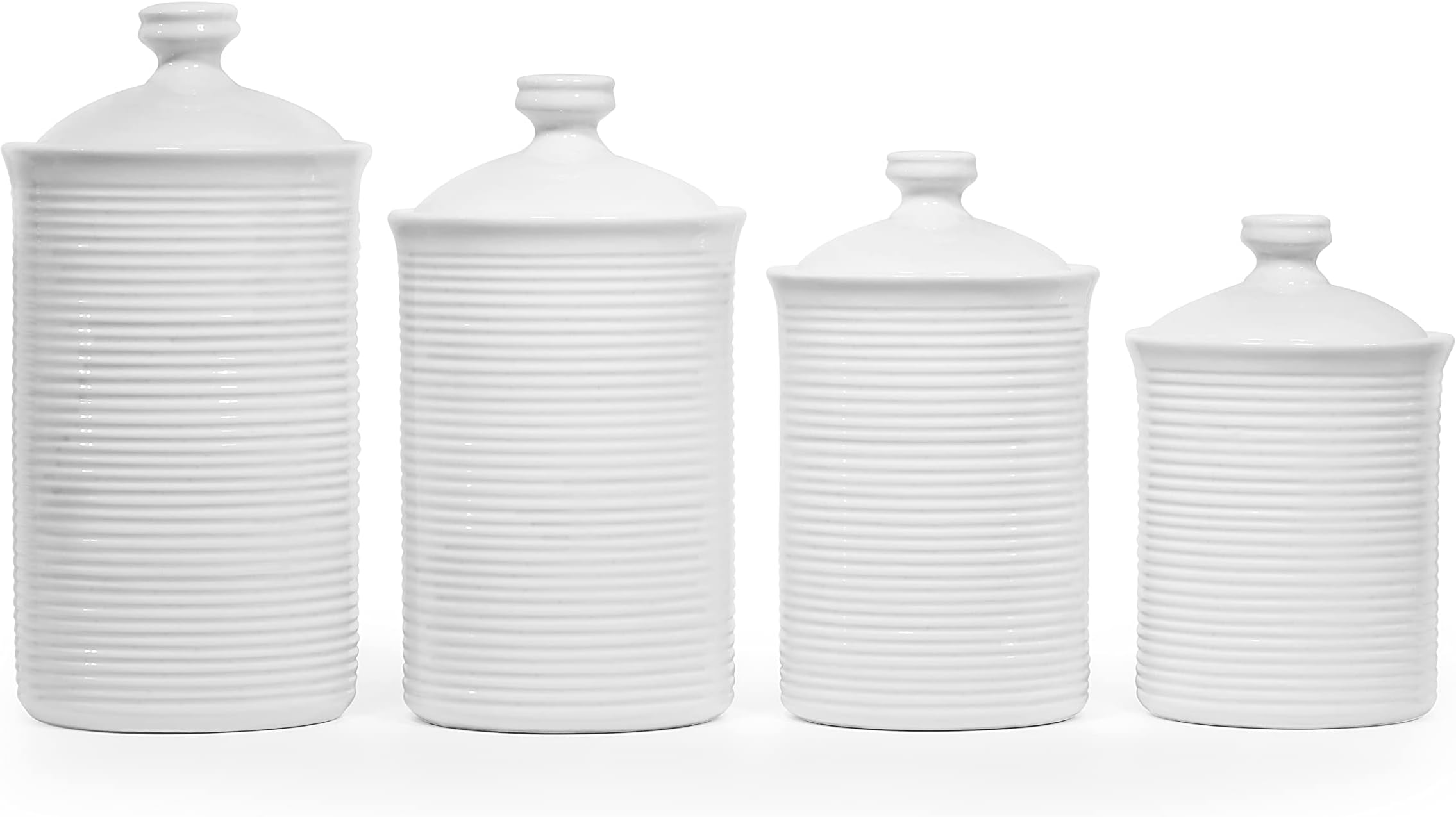 Amazon.com: TAWCHES Kitchen Canister Sets for Kitchen Counter Airtight ...