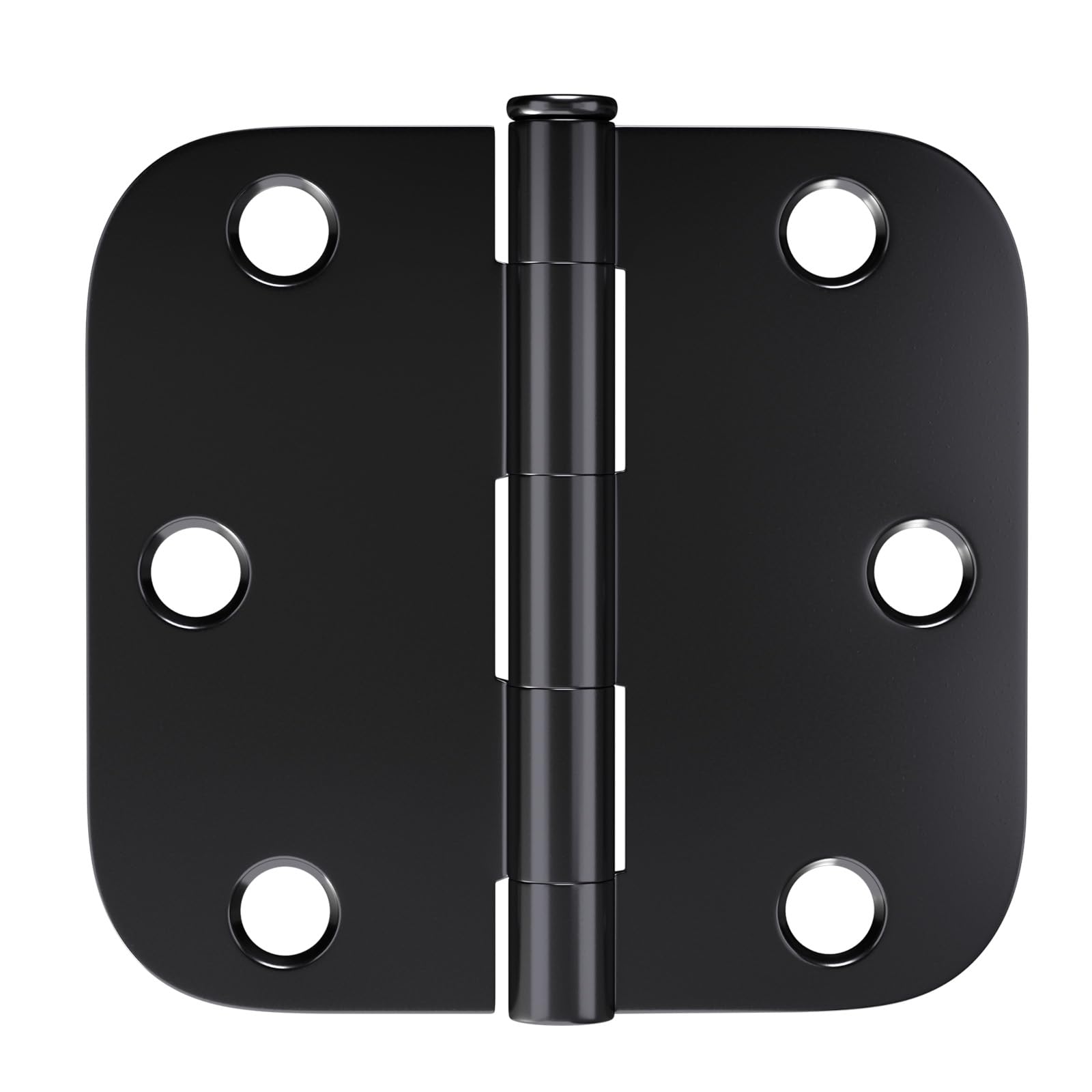 Haidms 3 Pack Black Door Hinges 3 Inch Rounded 5/8" Radius Corners ...