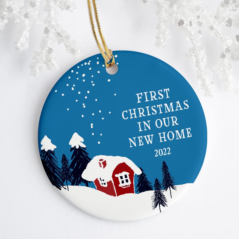 Buy First Christmas In Our New Home 2022 Christmas Ornament Winter buy-first-christmas-in-our-new-home-2022-christmas-ornament-winter