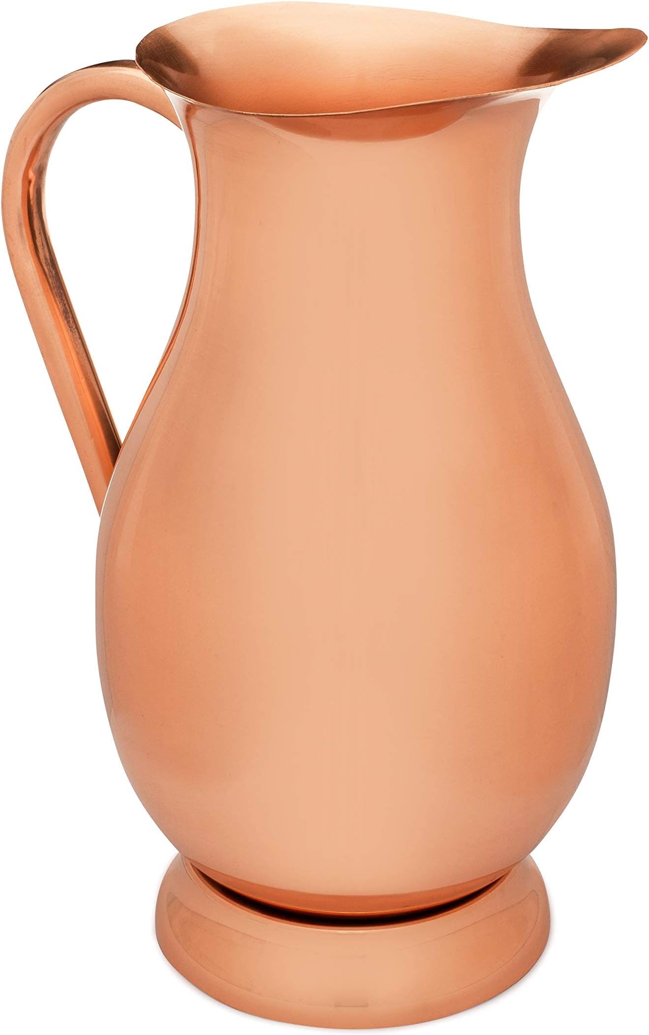 Amazon.com: Pure Copper Pitcher (70 oz, 2 Liter) Handcrafted Water Jug ...