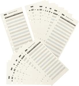 Amazon.com : 36 Sheets Budget Table Paper Tracking Device : Office Products
