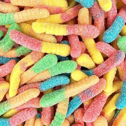 Amazon.com : SweetGlob Gummy Worms Candy (Neon Gummy Worm, 5 Pound ...