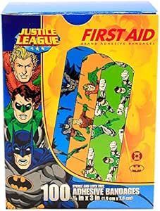 Amazon.com: Children's Adhesive Bandages - Batman and Green Lantern ...