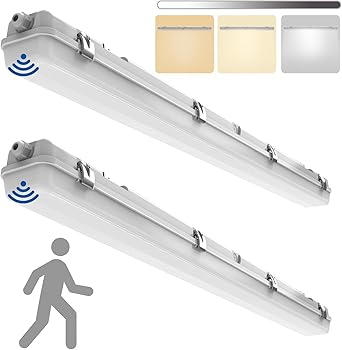 4FT Tri-Level Motion Sensor LED Vapor Tight Light, IP65 IK08, 20W ...