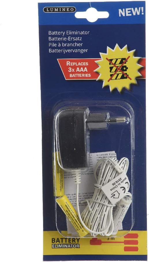 4.5V Indoor Battery Eliminator, Ideal for Devices That use 3xAAA ...