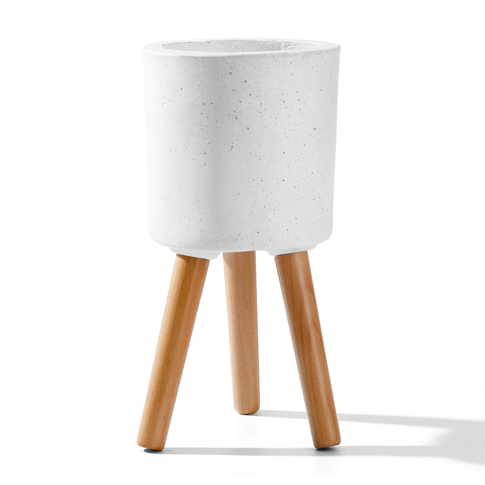 Buy POTEY Floor Pot Indoor - 5.6 Inch Fiberglass Mid-Century Standing ...