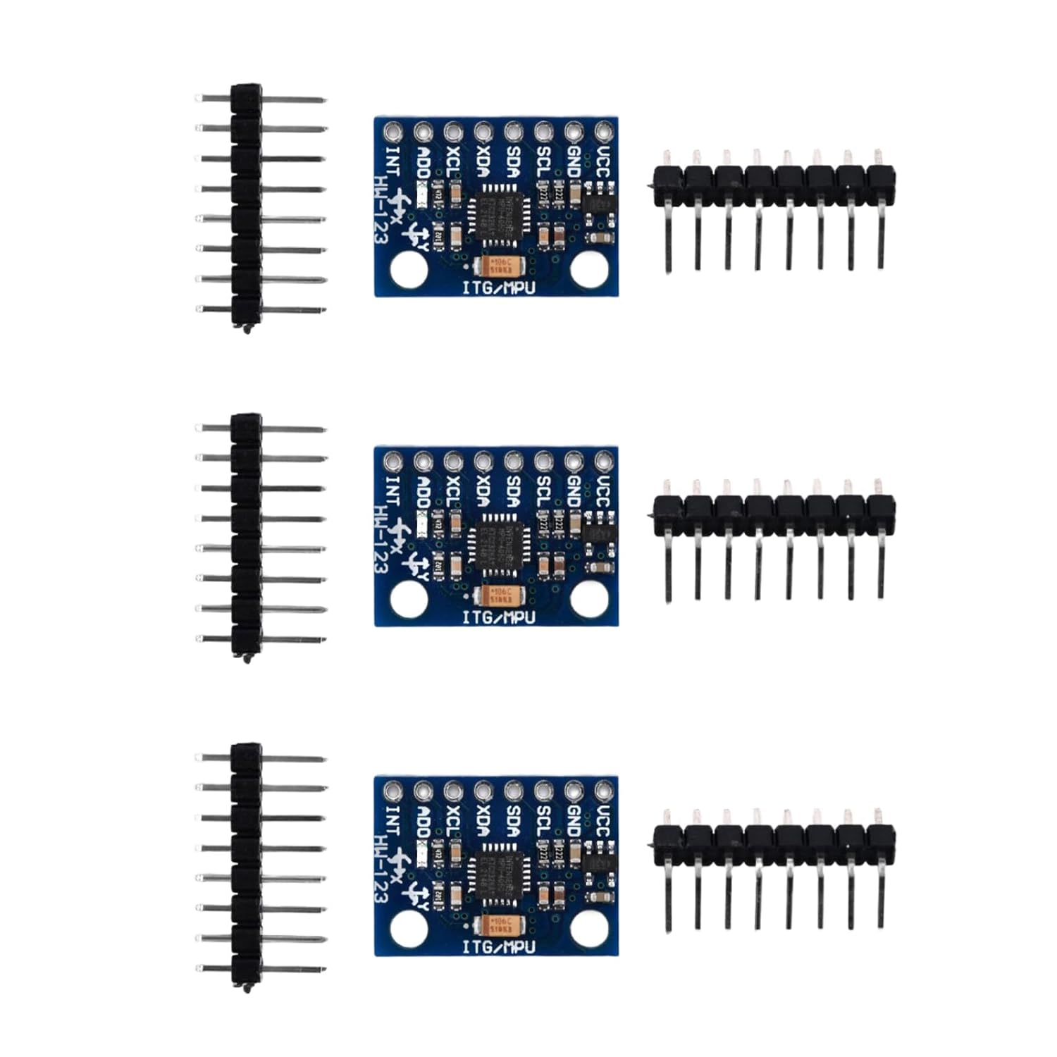 FORIOT 3Pcs GY-521 MPU6050 3-Axis Accelerometer Gyro Module MPU-6050 6 ...