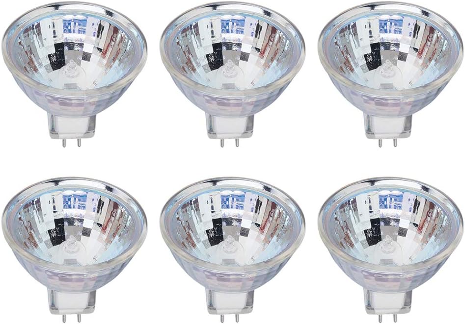 MR16 Halogen GU5.3 Bi-Pin Base Spotlight Bulb, 35W, 500 Lumens, 12V ...