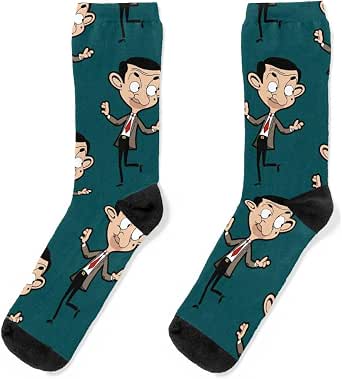 Amazon.com: DGXMONO Unisex Socks Mr Polyester Bean Spandex Sublimation ...