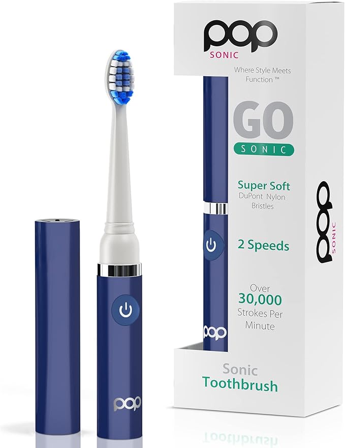 Amazon.com: Pop Sonic Electric Toothbrush (Navy Blue) - Travel ...