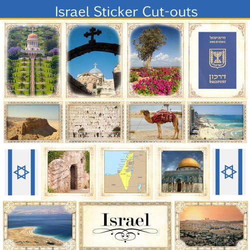 Amazon.com: Scrapbook Customs 60125 Israel Sightseeing Picture Cut Out ...