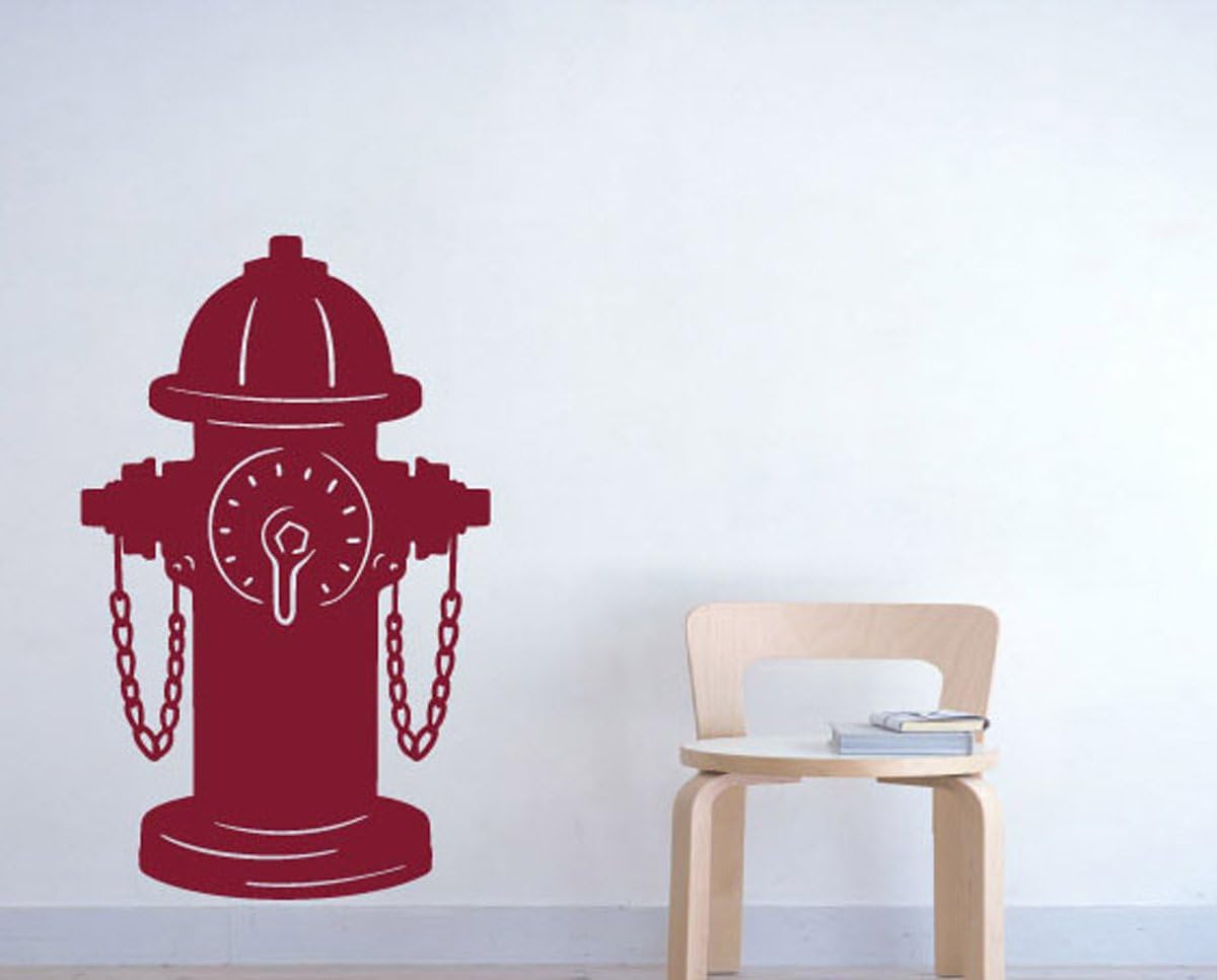 Amazon.com: Fire Hydrant Wall Decals Stickers, Red, 36" : Tools & Home ...