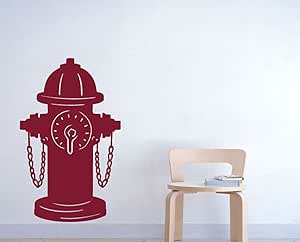 Amazon.com: Fire Hydrant Wall Decals Stickers, Red, 36" : Tools & Home ...