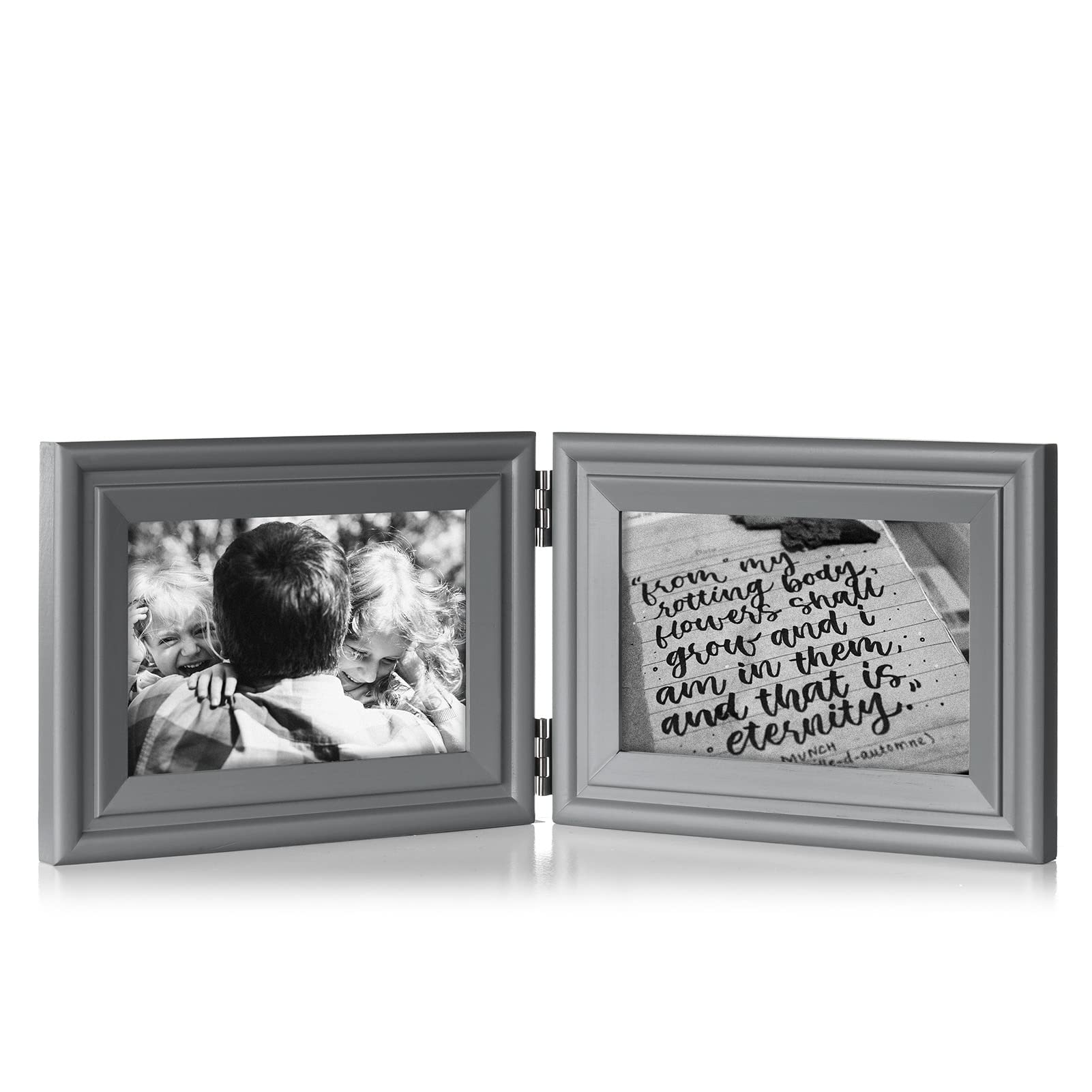 Amazon.com - Tamolus 4x6 Double Horizontal Hinged Picture Frame Folding ...