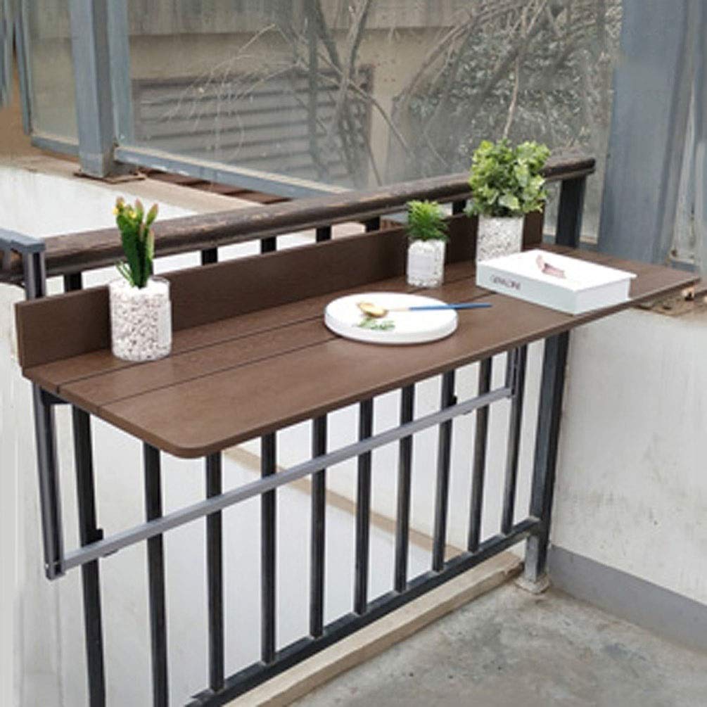 Buy Ailj balcony table Folding Balcony Railing Table, Adjustable Height ...