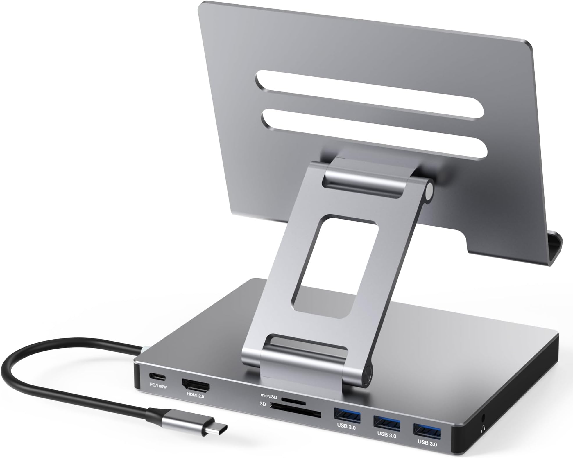 USB C Hub Stand, Adapter for iPad Pro M4 M2 M1 13 12.9 11 Inch iPad Air ...