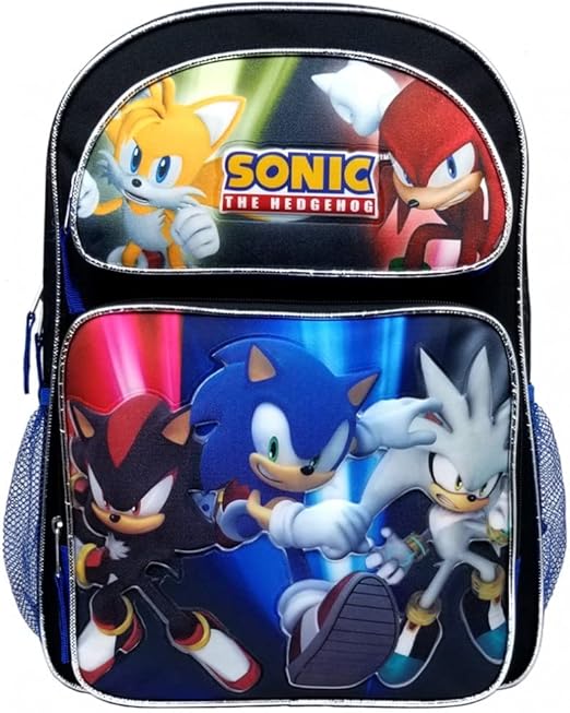 Amazon.com | Sonic the Hedgehog 16 Inches Large School Backpack | Kids ...