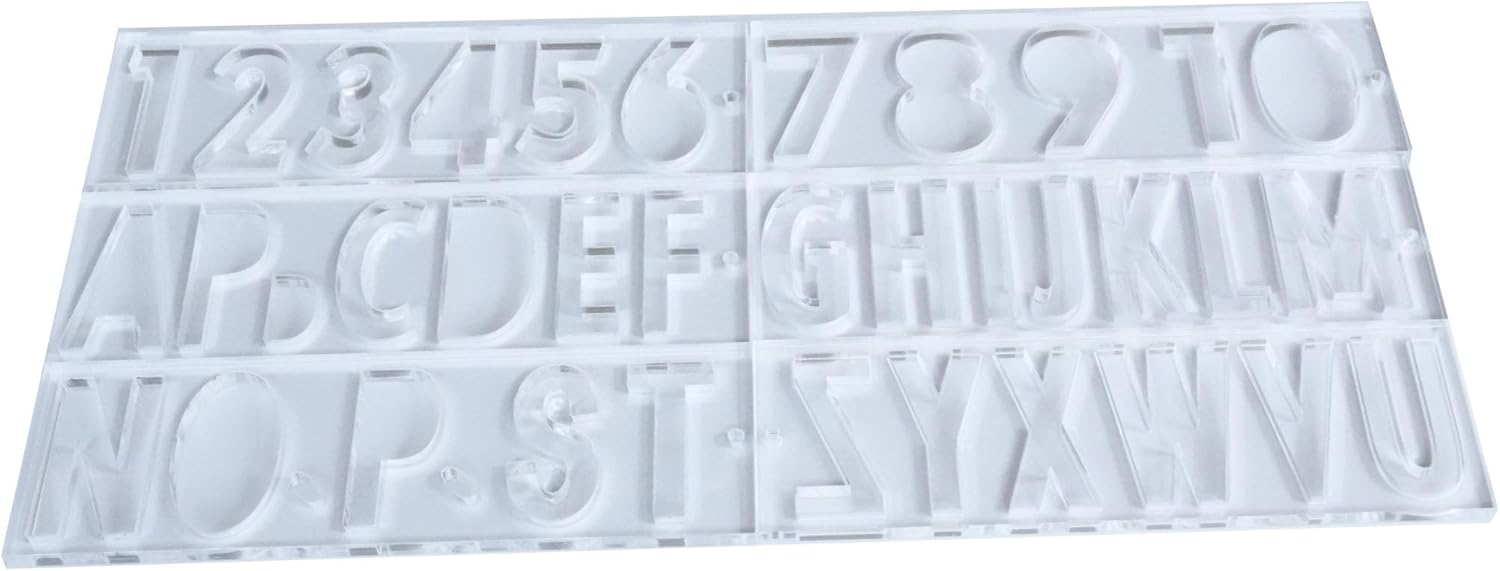 Colini Uppercase Letter Template Routing Guide - 26 Alphabet & 10 ...