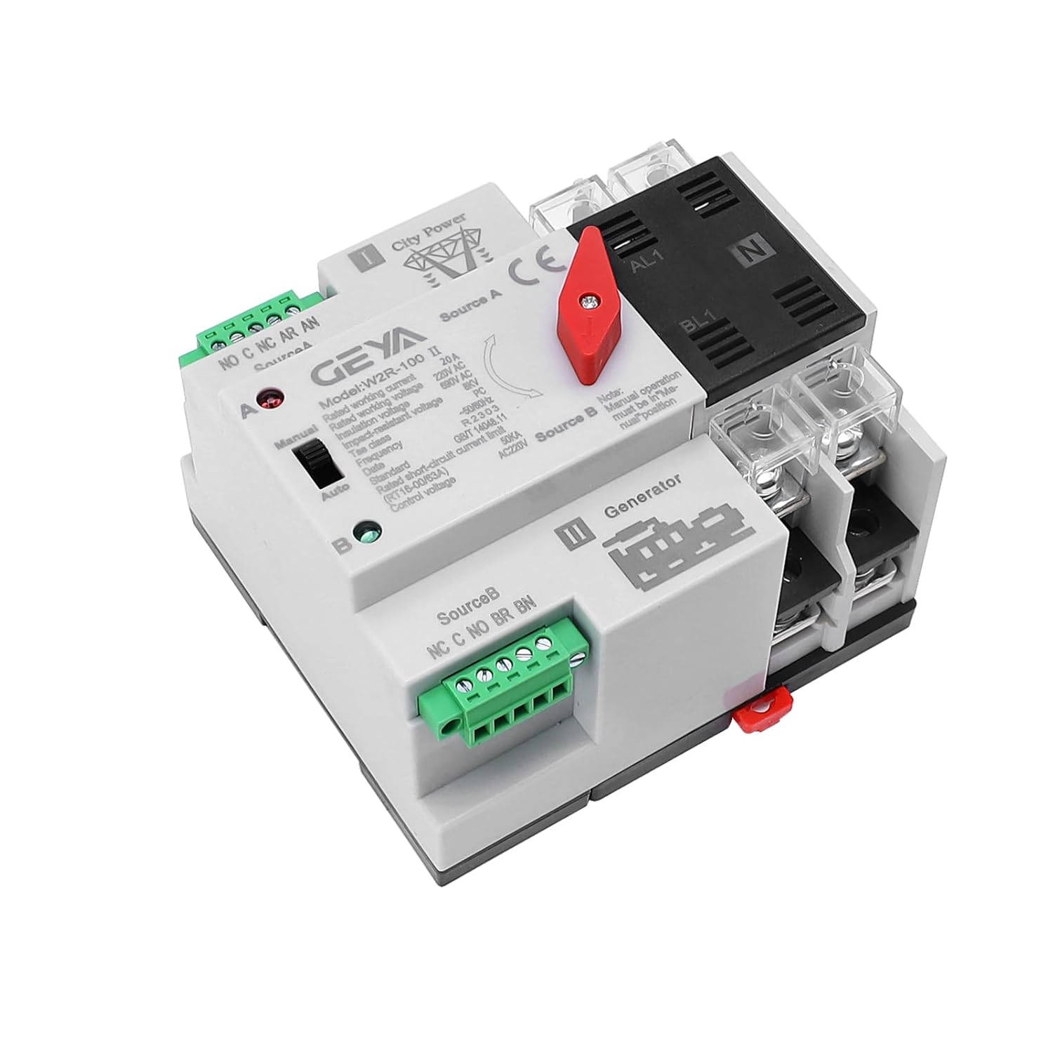 Mini ATS Automatic Transfer Switch Dual Power Switch Nepal | Ubuy