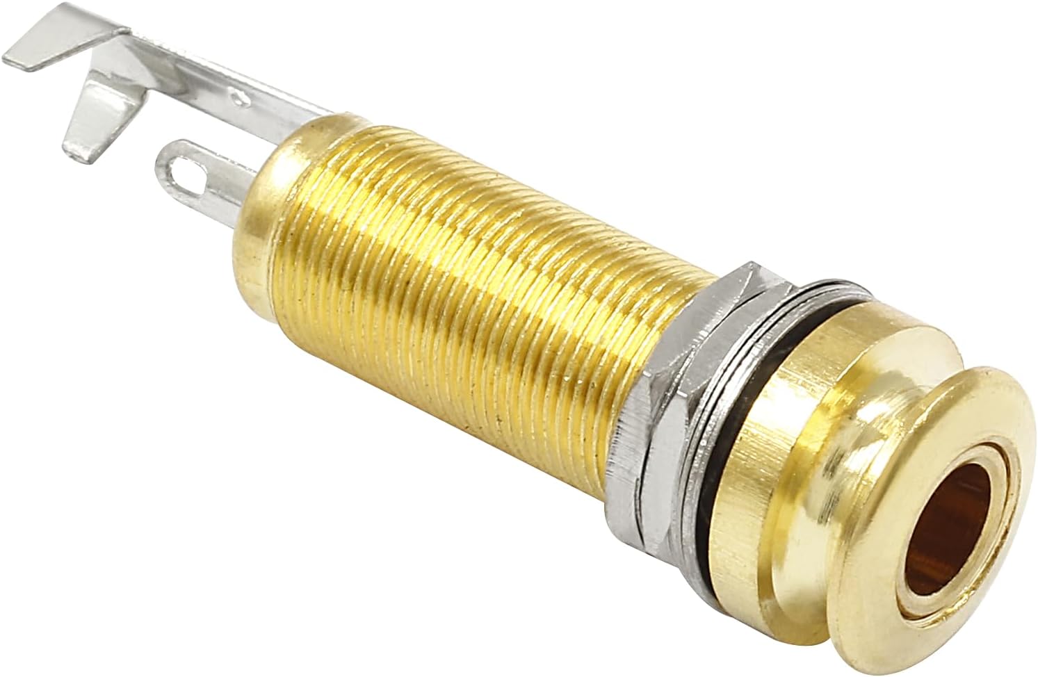 Amazon.com: LifCratms 1/4"(6.35mm) Guitar End Pin Output Jack, Gold ...