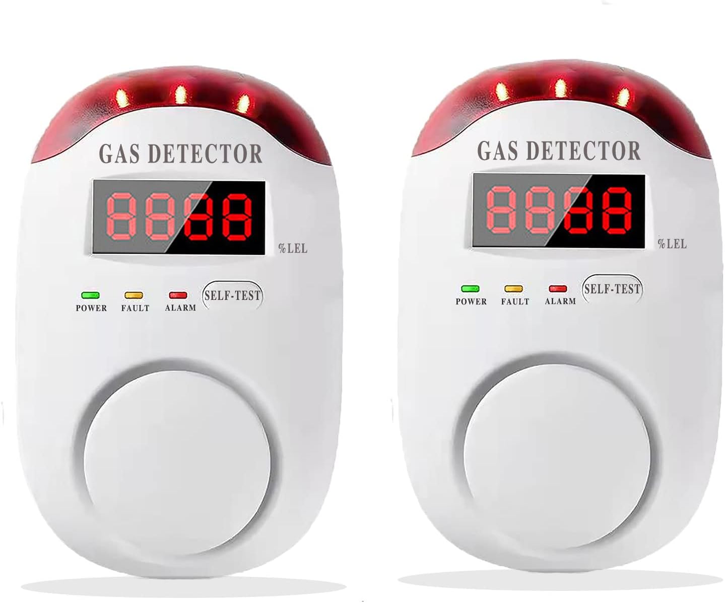 Natural Gas Detector, Plug-in Home Gas Alarm and Monitor, Propane Gas ...