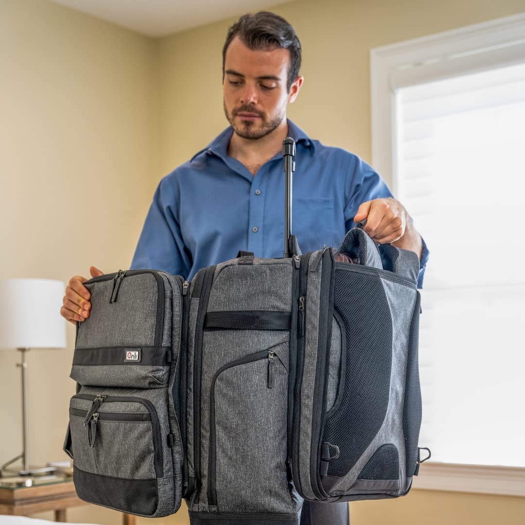 ONLI TRAVEL Revolution Rolling Pack - 4 Wheel Modular Carry-On Spinner ...