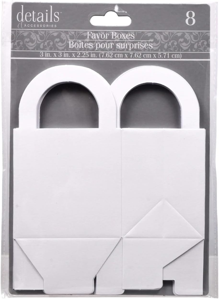 Amazon.com: White Favor Boxes : Home & Kitchen