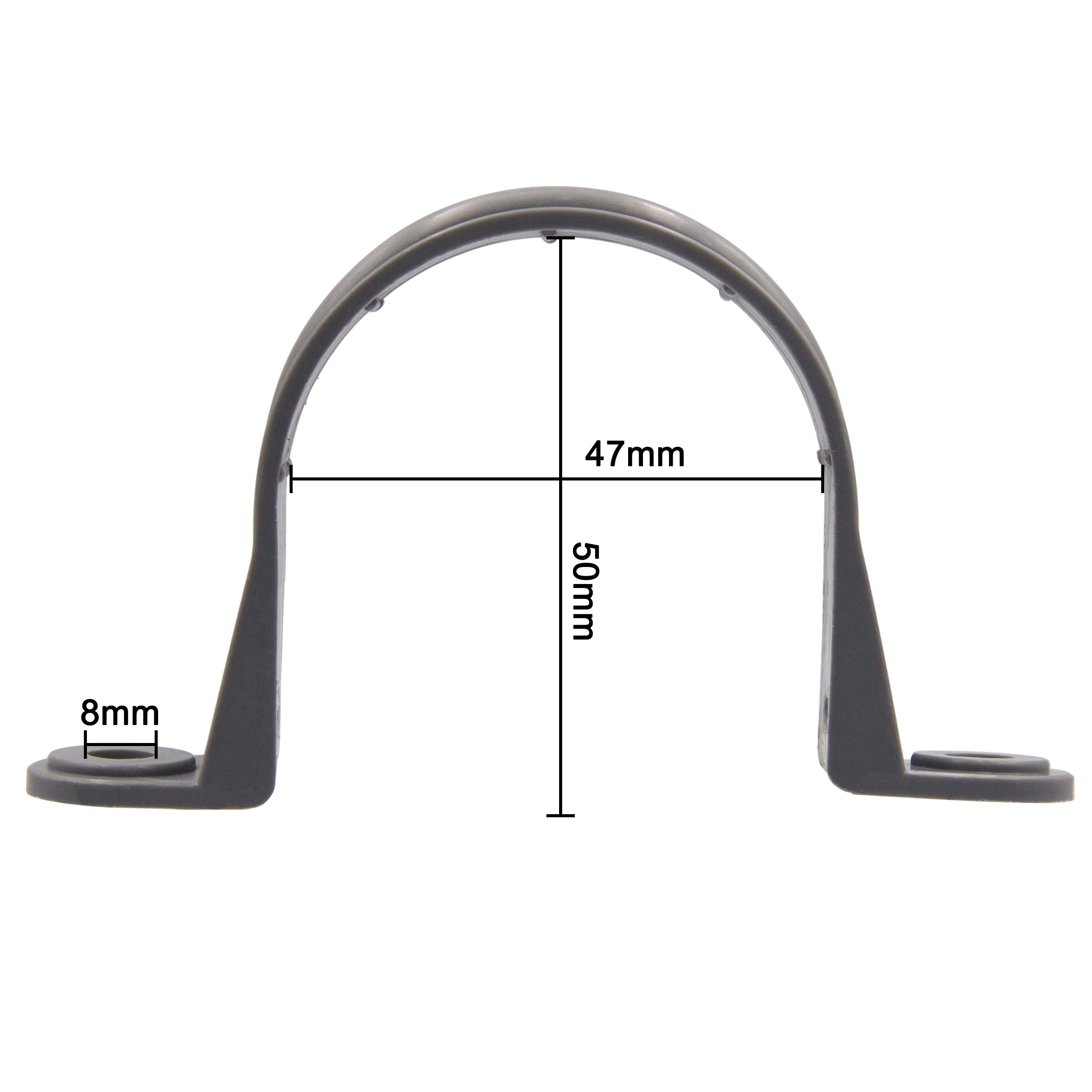 Snapklik.com : ISPINNER 6pcs 1-1/2 Inch PVC Pipe Straps