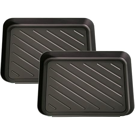 Amazon.com: Boot Tray for Entryway Indoor, 2 Pack Plastic Small Shoe ...