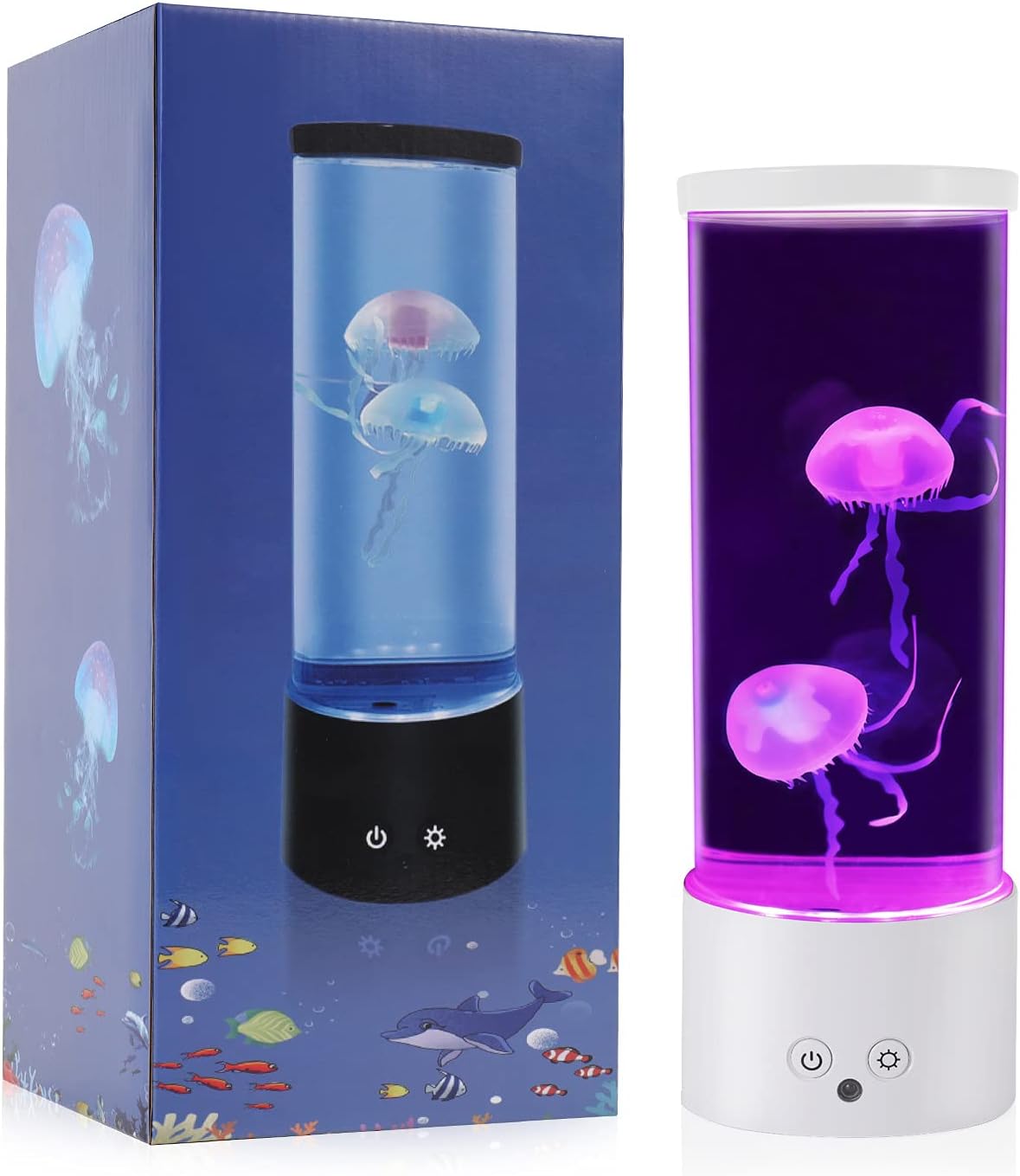 Fantasy Jellyfish Lamp Round Large Sensory Synthetic Jelly Fish Tank ...