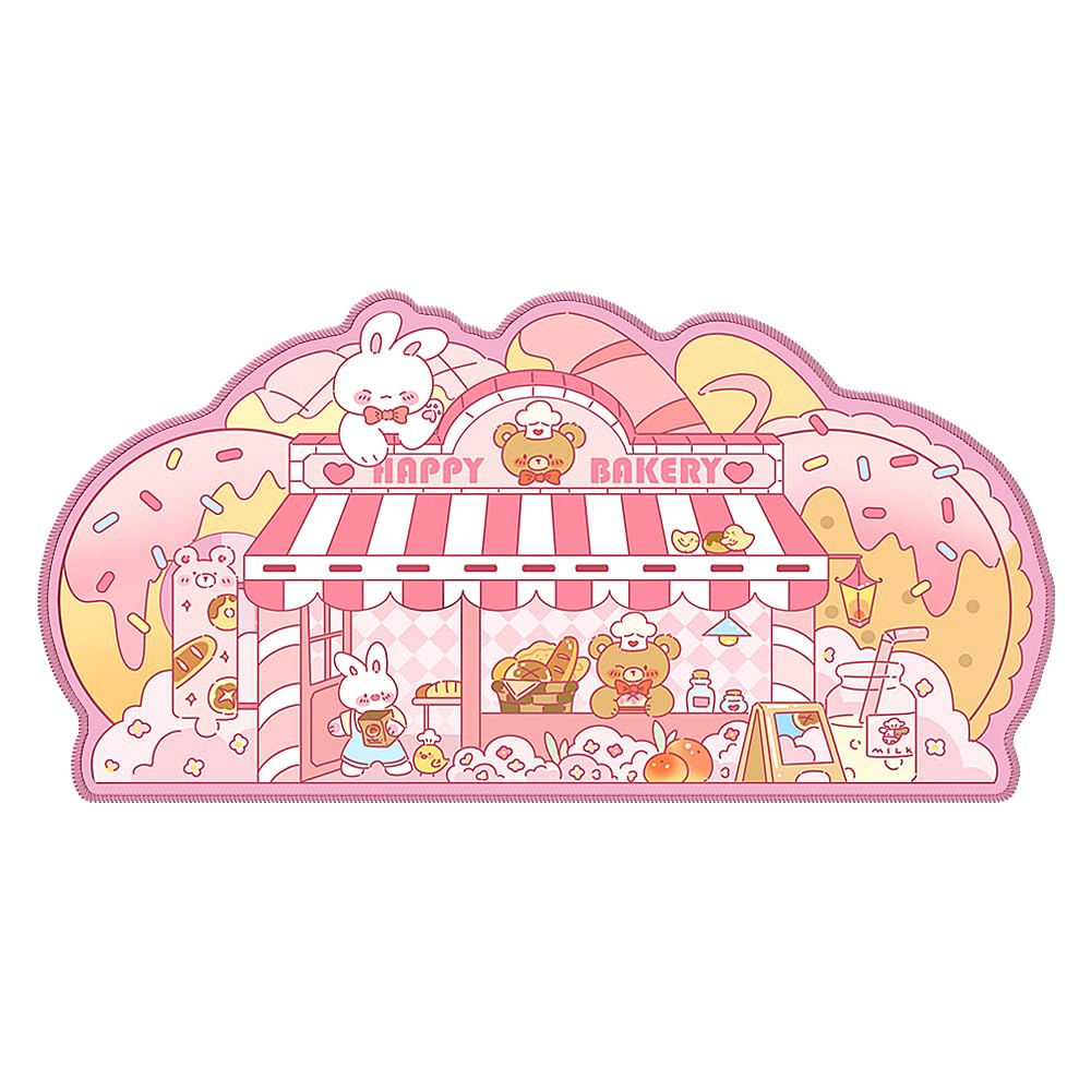 Amazon.com : PERFECTSIGHT Bear Bakery Mouse Pad, Cute Bunny Cartoon ...