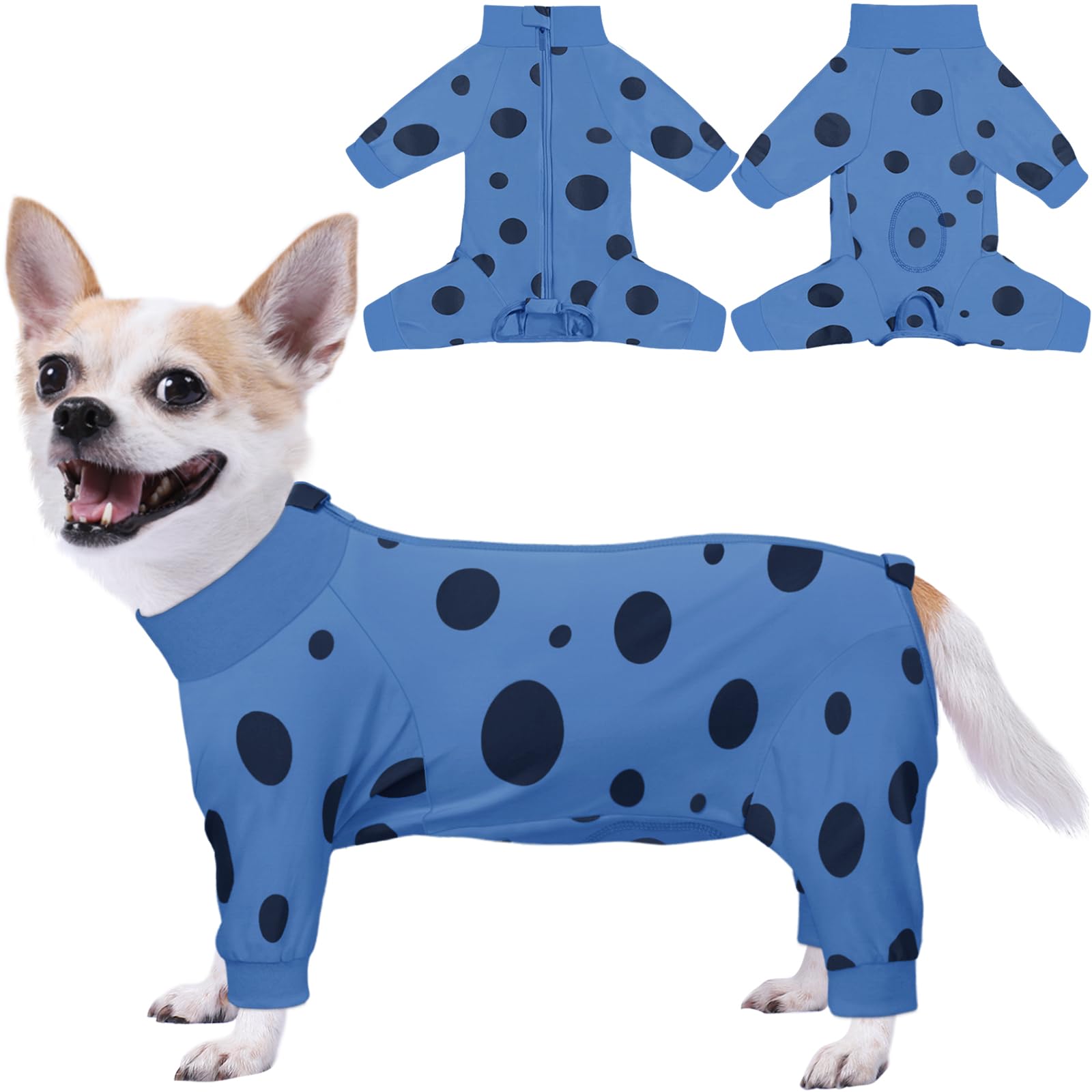 Amazon.com: Comwish Dog Surgery Suit Long Sleeve, Dog Recovery Suit ...